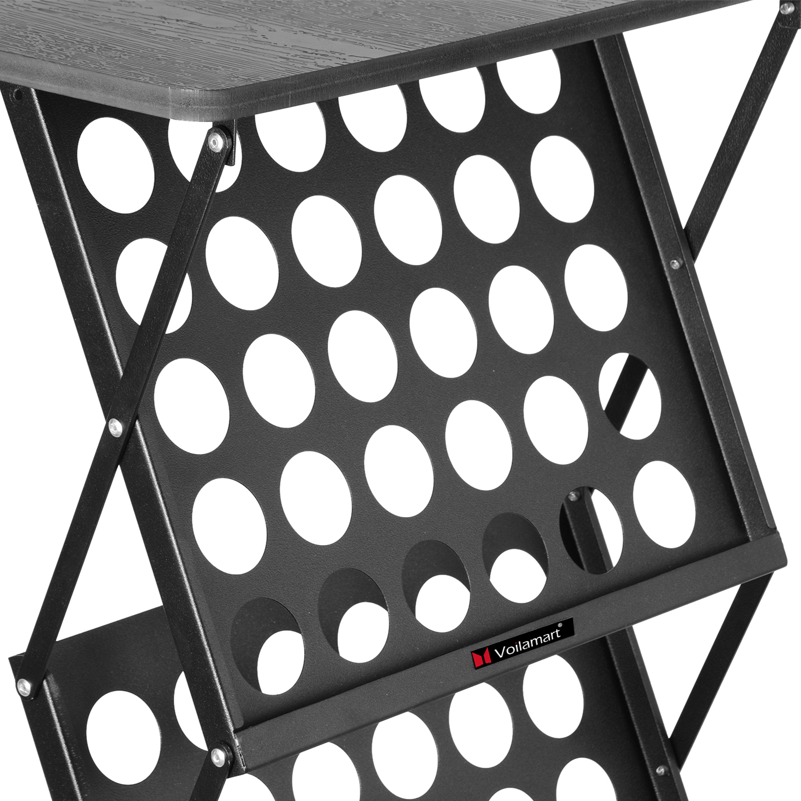 Iron Black Fold Durable Tabletop Brochure Display Stand - Shuoyi